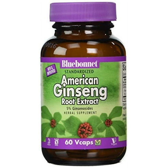 Bluebonnet Standardized American Ginseng Root Extract, 60 Ct - Walmart.com