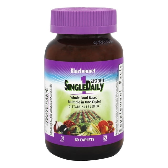 Bluebonnet Super Earth Single Daily Multinutrient Formula, With Iron ...