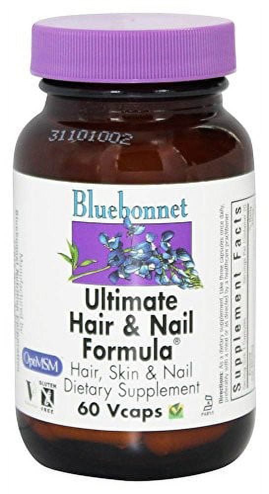 Bluebonnet Ultimate Hair & Nail Formula, 60 Ct - Walmart.com