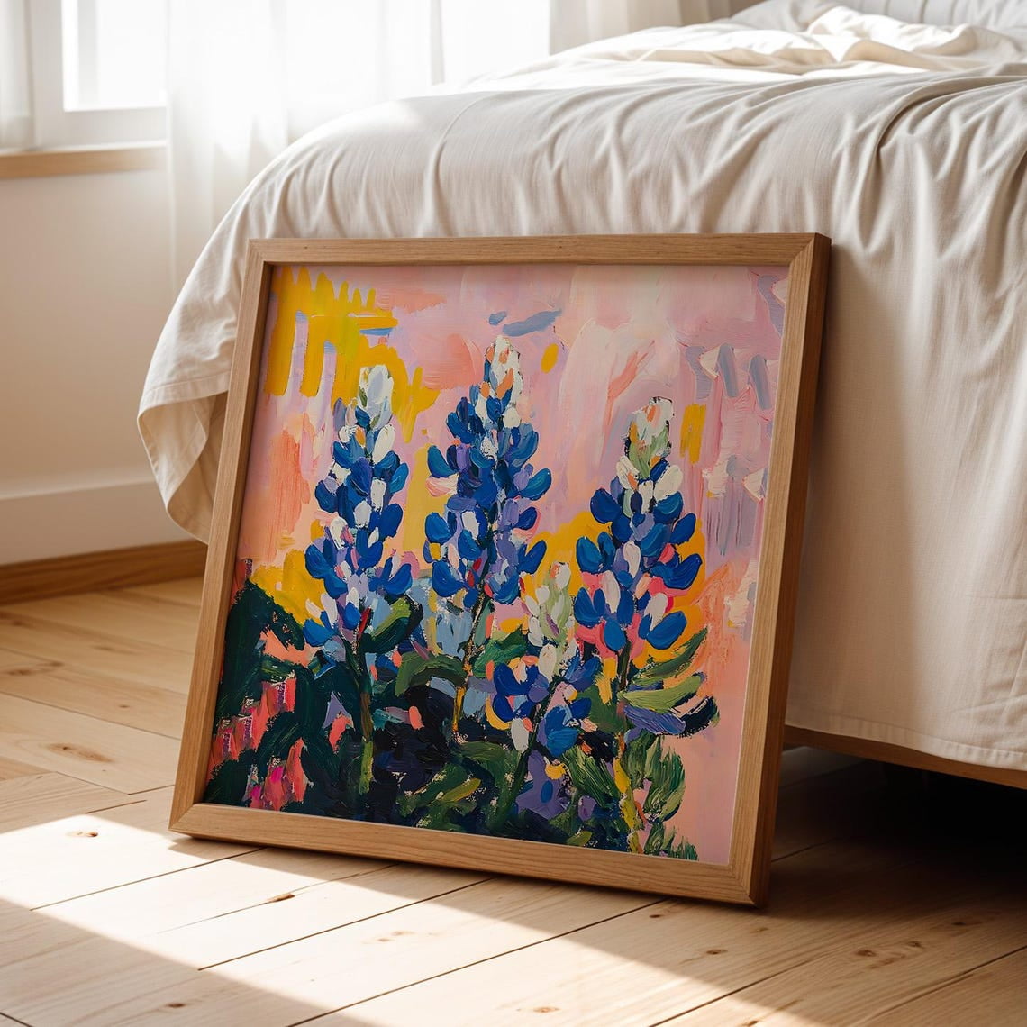 Bluebonnet Wall Art Texas State Flower Print Home Decor Wildflower ...