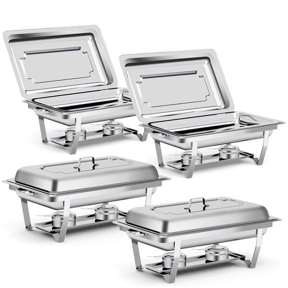 Chafing Dish Buffet Set Stainless Steel Food Warmer Chafer Complete Set ...