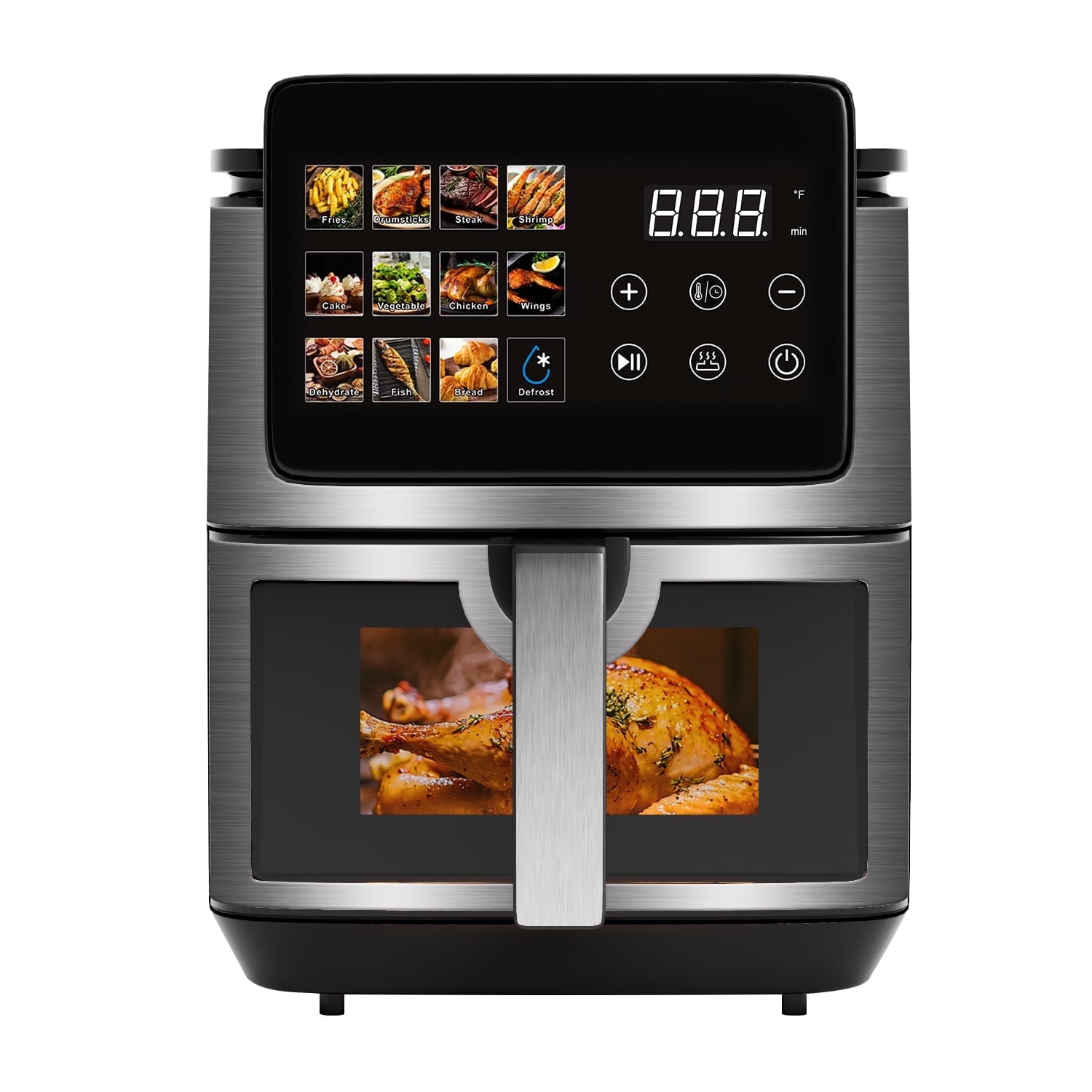 Bluebow 9QT Air Fryer with Large Touch Screen, 12-In-1 Multi-Functional ...
