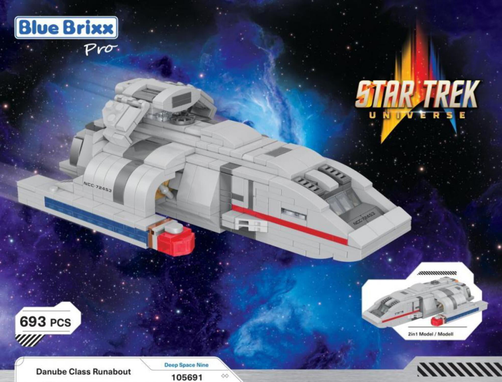 Bluebrixx Star Trek Danube class Runabout #105691 - Walmart.com