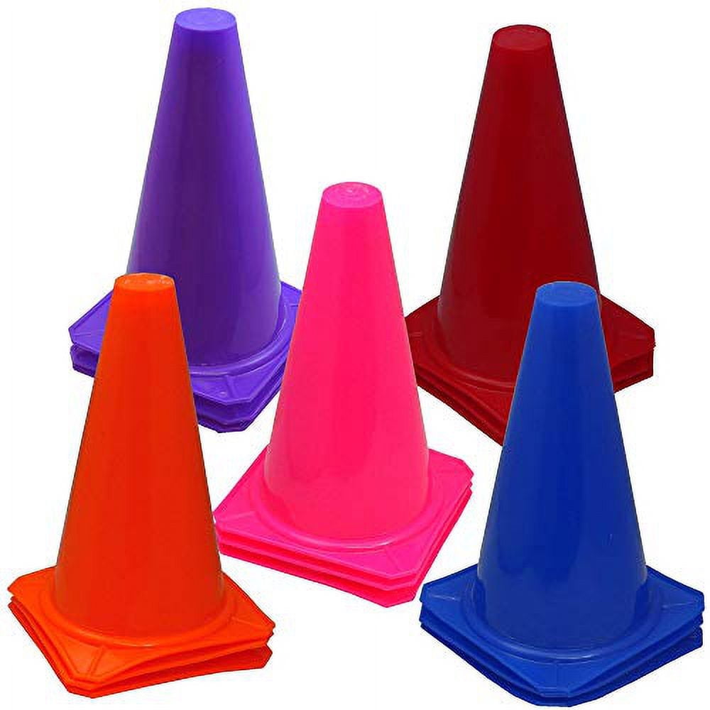 BlueDot Trading 9 Inch Speed and Agility Training Cones for Sports ...