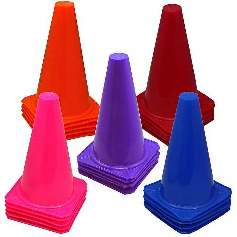 Bluedot Trading 9" Cones for Speed & Agility Sports Equipment, Soccer ...