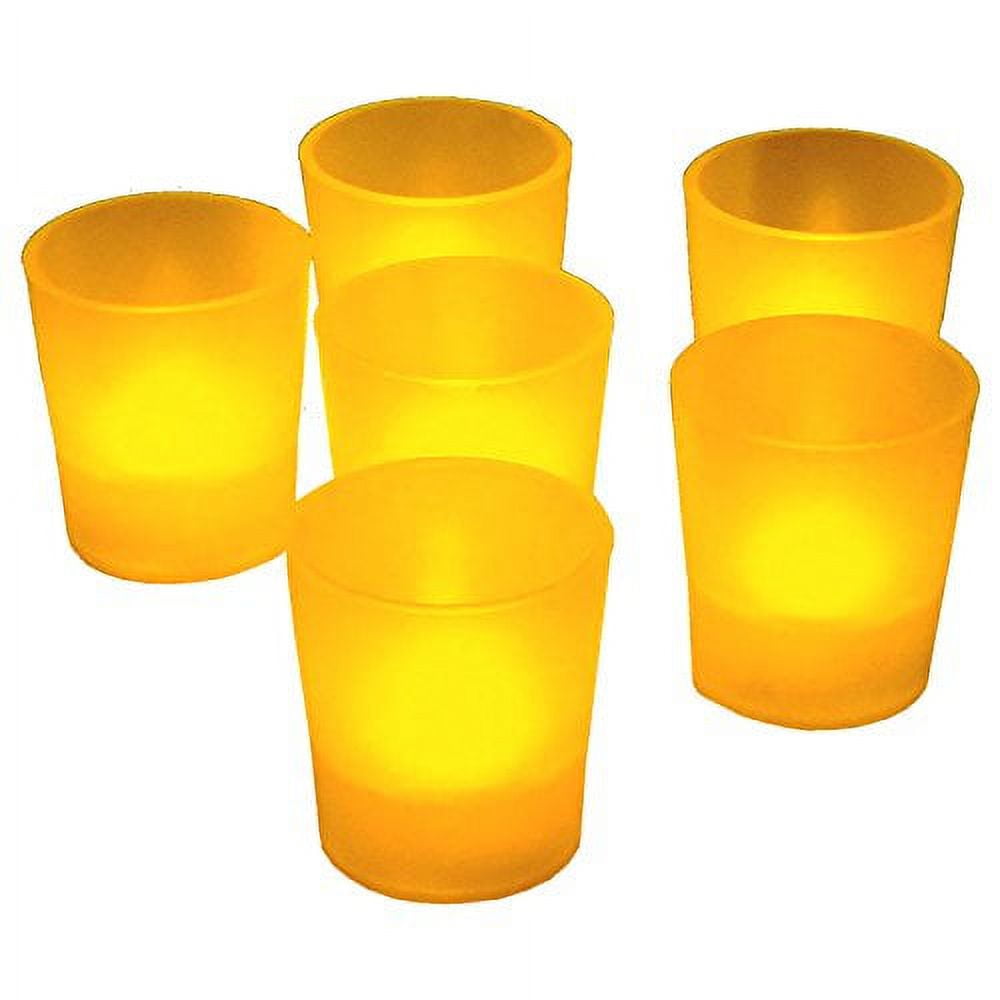 Bluedot Trading LED Tea Light Votive Candle Safe Flickering Flame ...