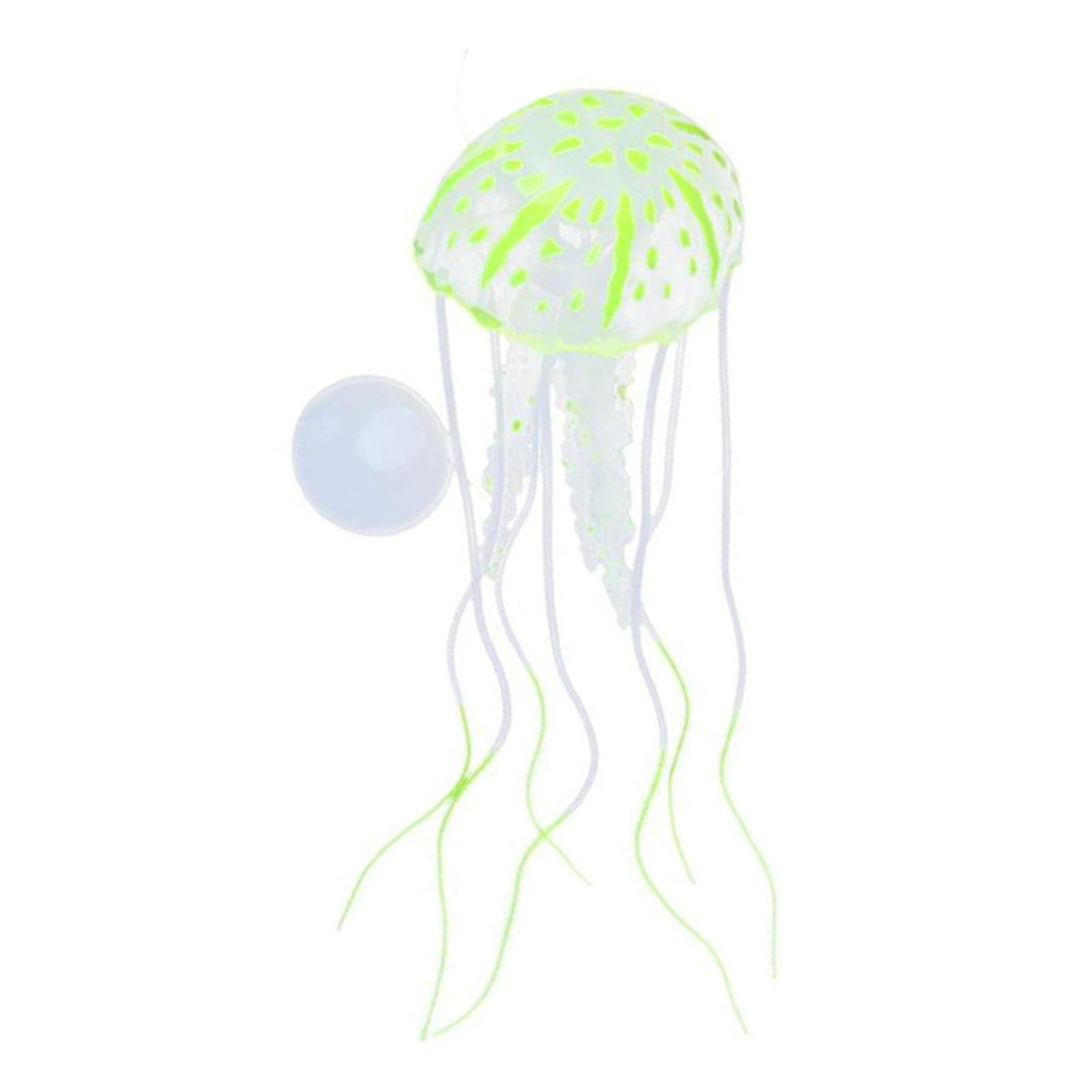 Blueek Fish Tank Fluorescent Glowing Beauty Artificial Fake Jellyfish ...