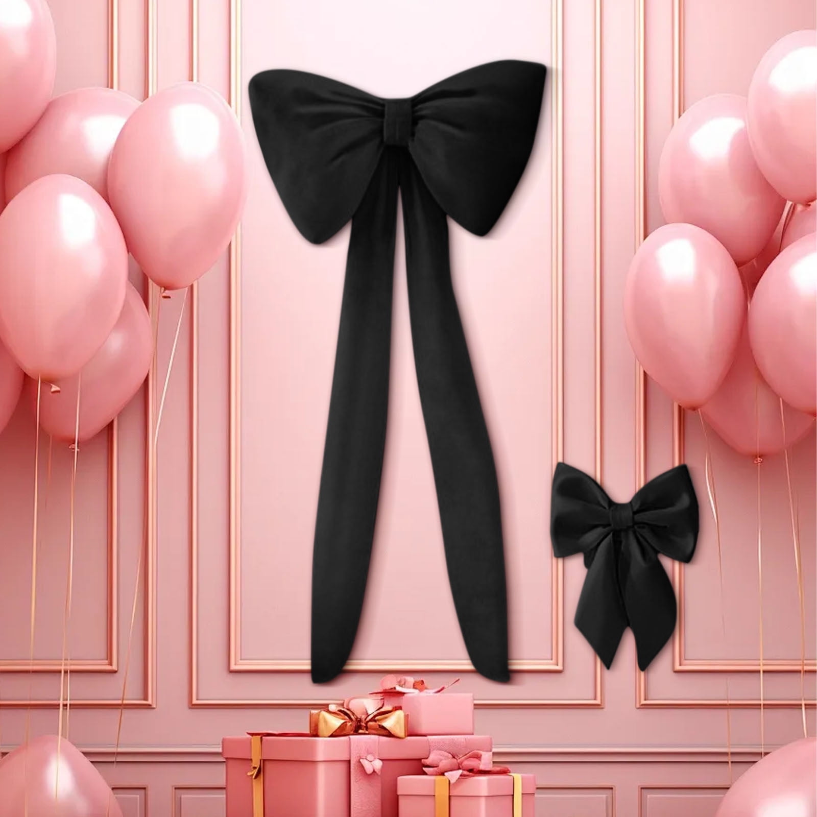 Blueek Large Satin Bow Party Decoration - 40 Inch Giant Wall Bow for ...