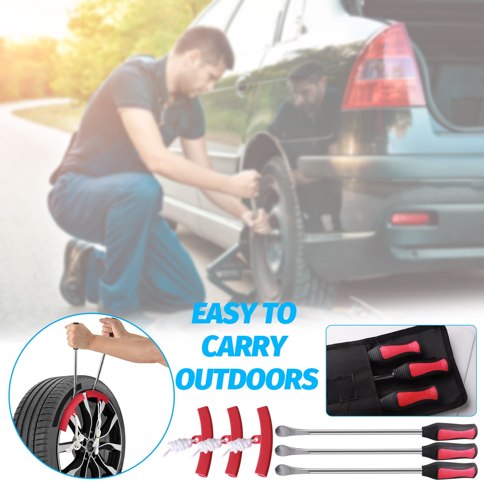 Blueek Motorcycle Tire Lever Tool Spoon Tire Protector Car Tire Repair ...