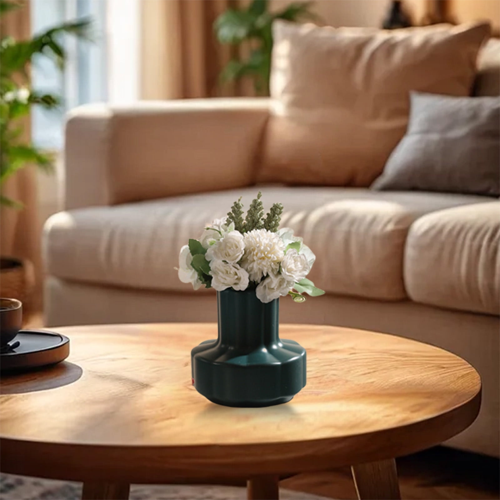 Blueek Nordic Style Decorative Plastic Vase, Faux Ceramic Flower Pot ...