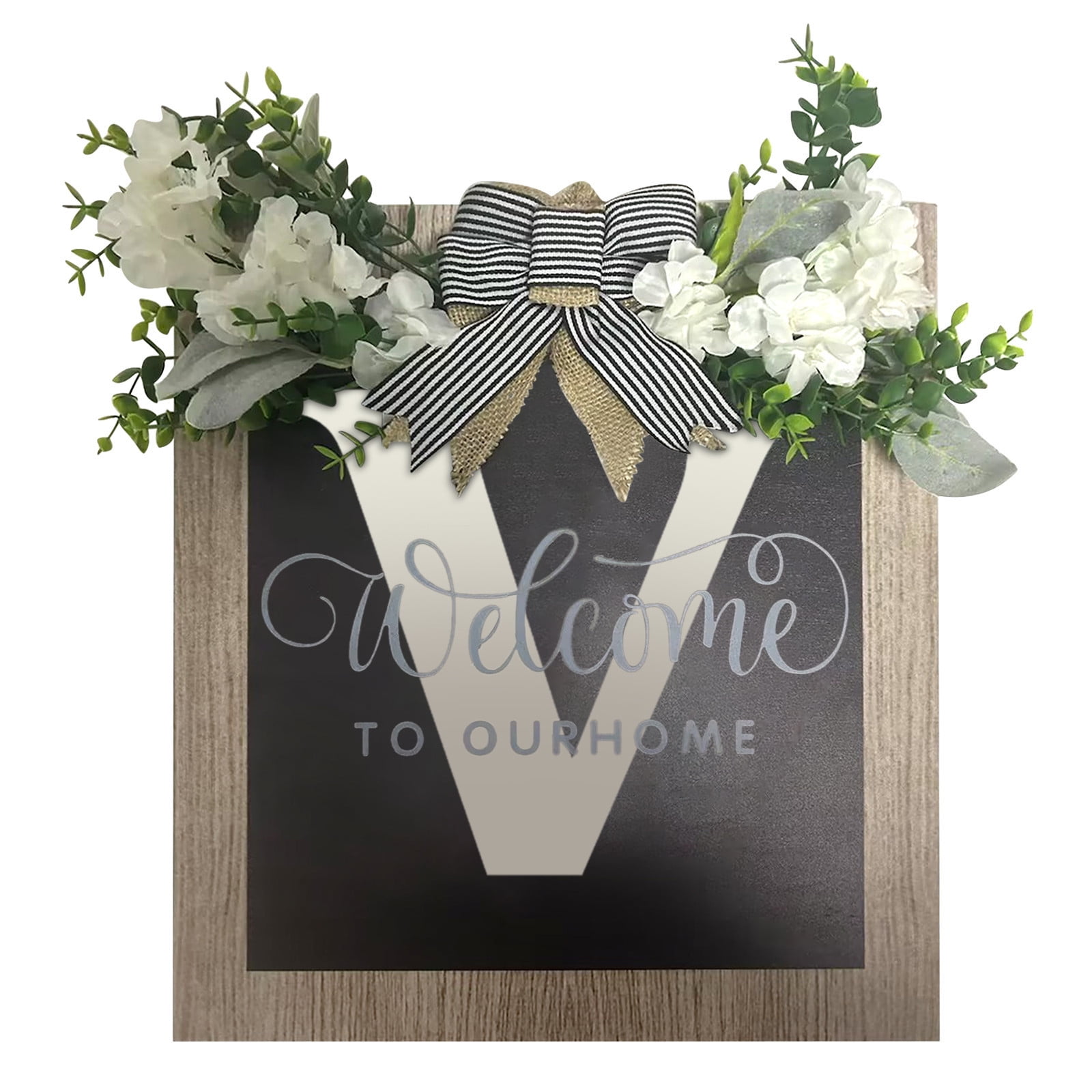 Blueek Personalized Year-Round Front Door Wreath | Hand-Painted ...