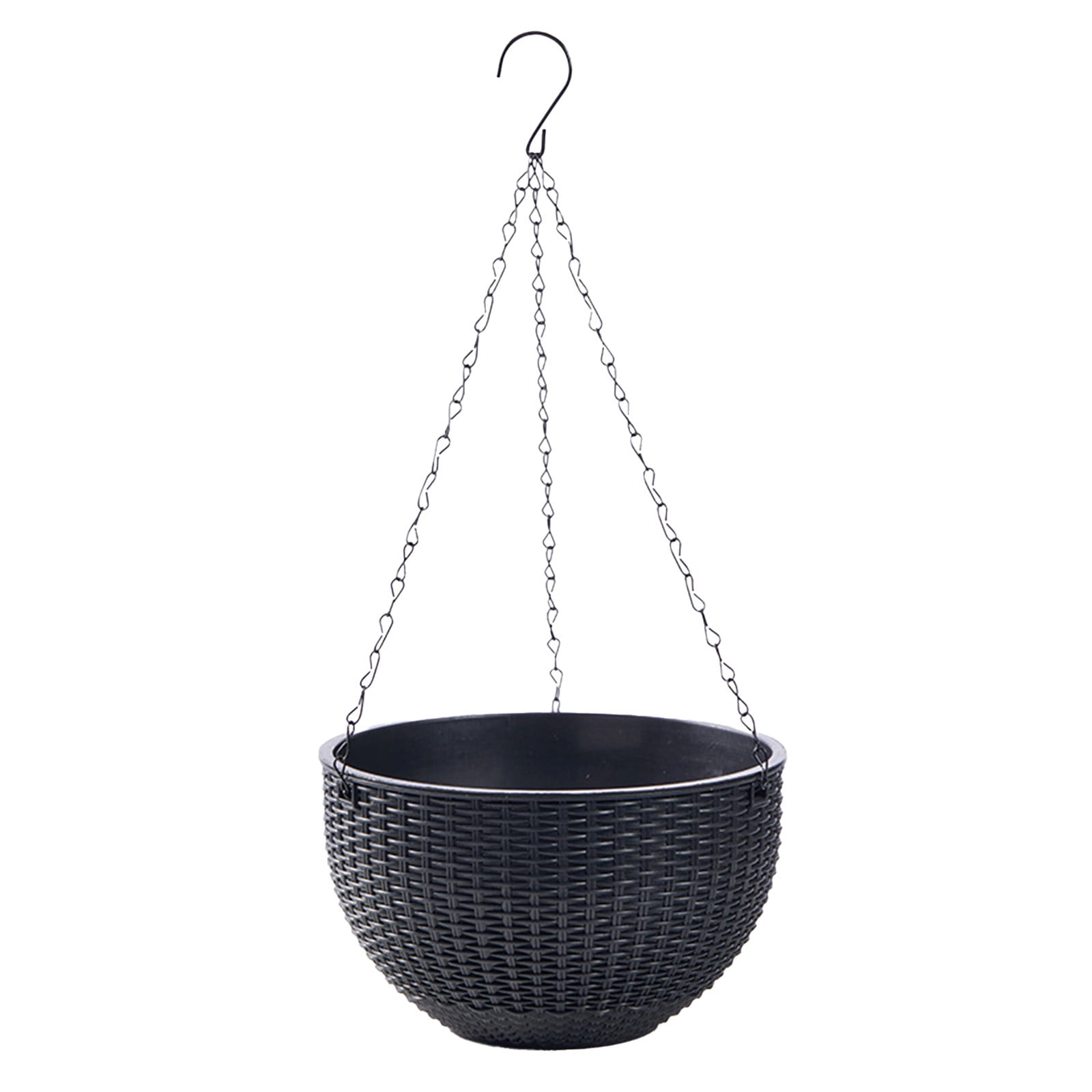 Blueek Plastic Macrame Hanging Planters, 8.3" Hanging Flowerpot ...