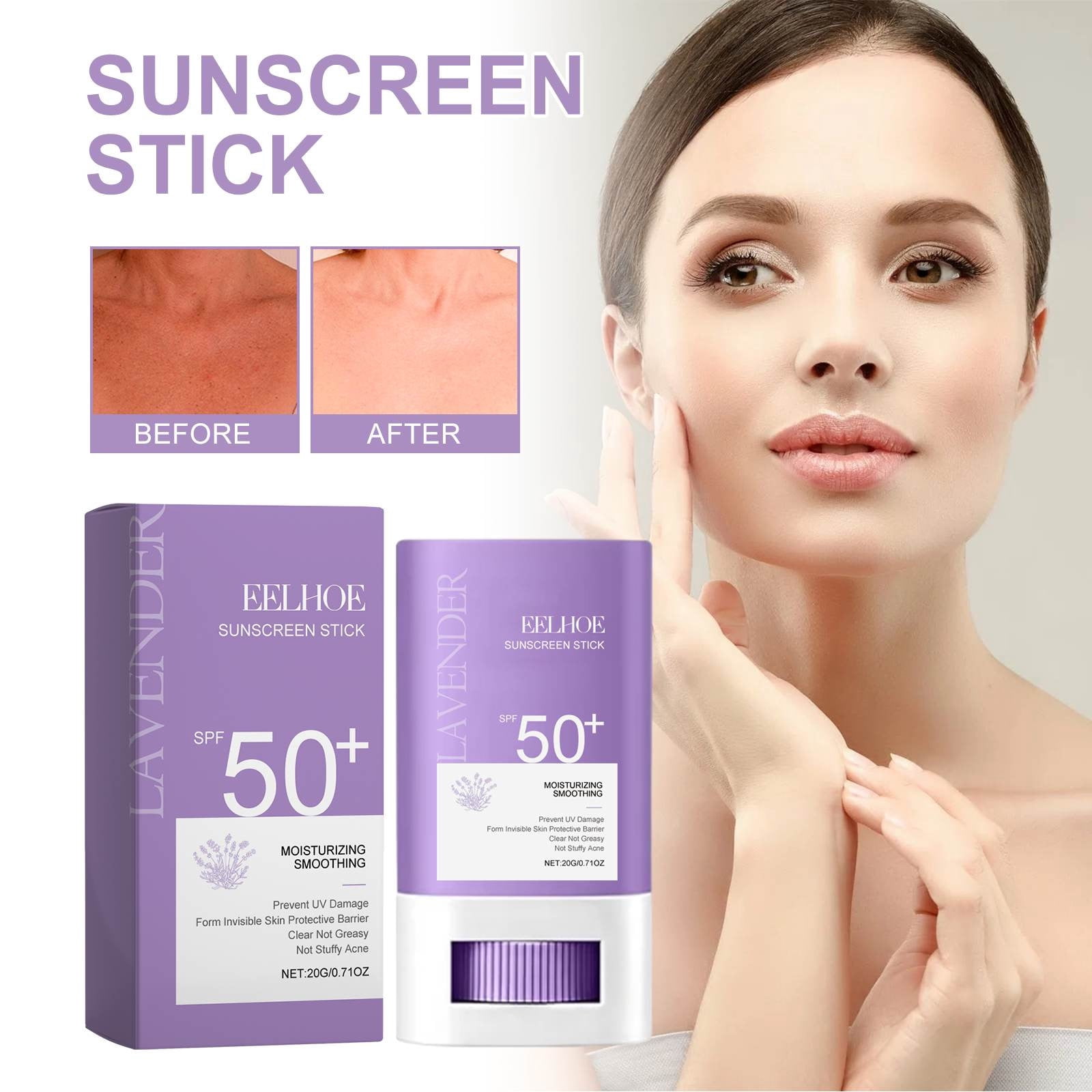 Blueek SPF50 Moisturiser Sunscreen Stick - For Face & Body-For all ages ...