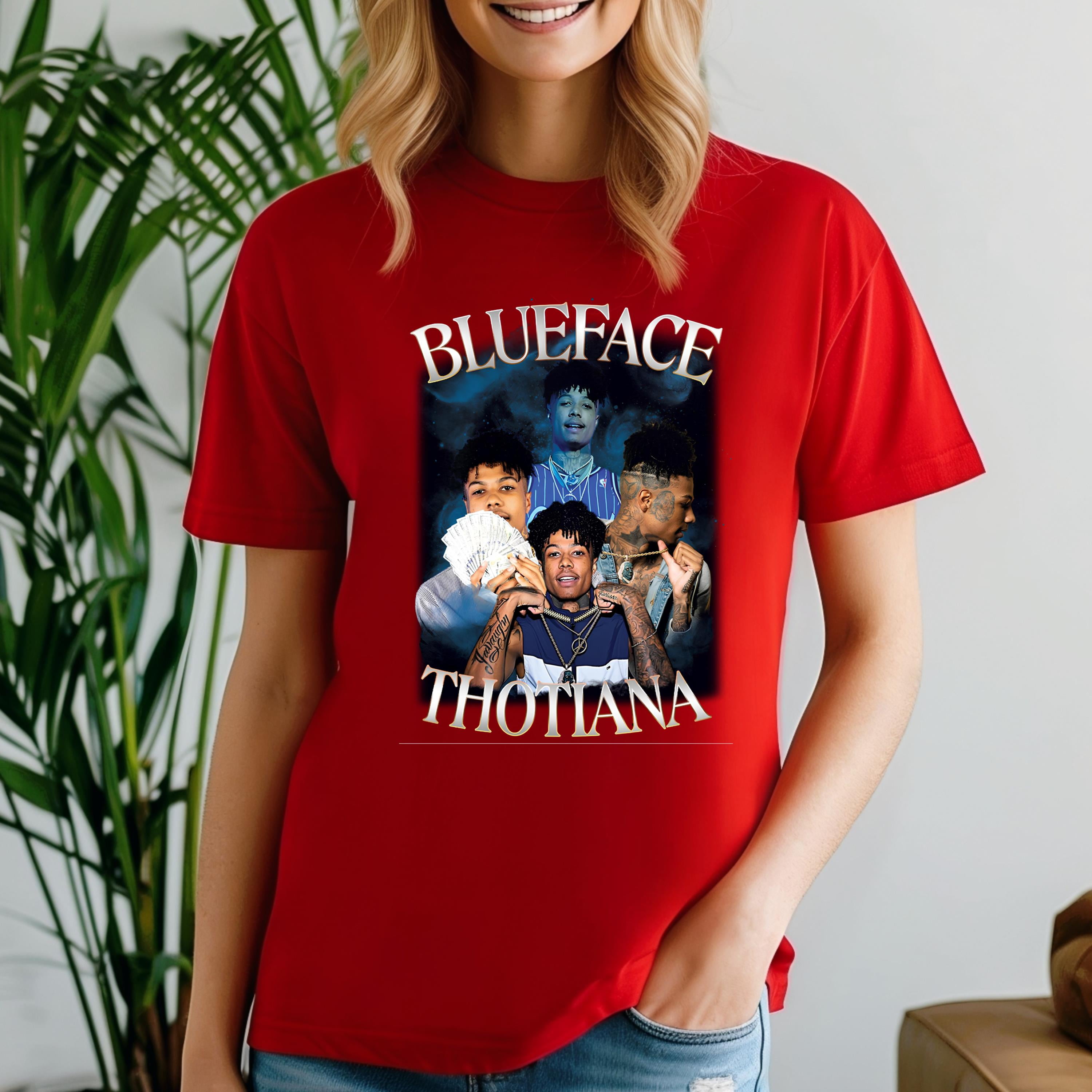 Blueface Thotiana T-shirt Merch Rapper, T-Shirt Beautiful - Walmart.com