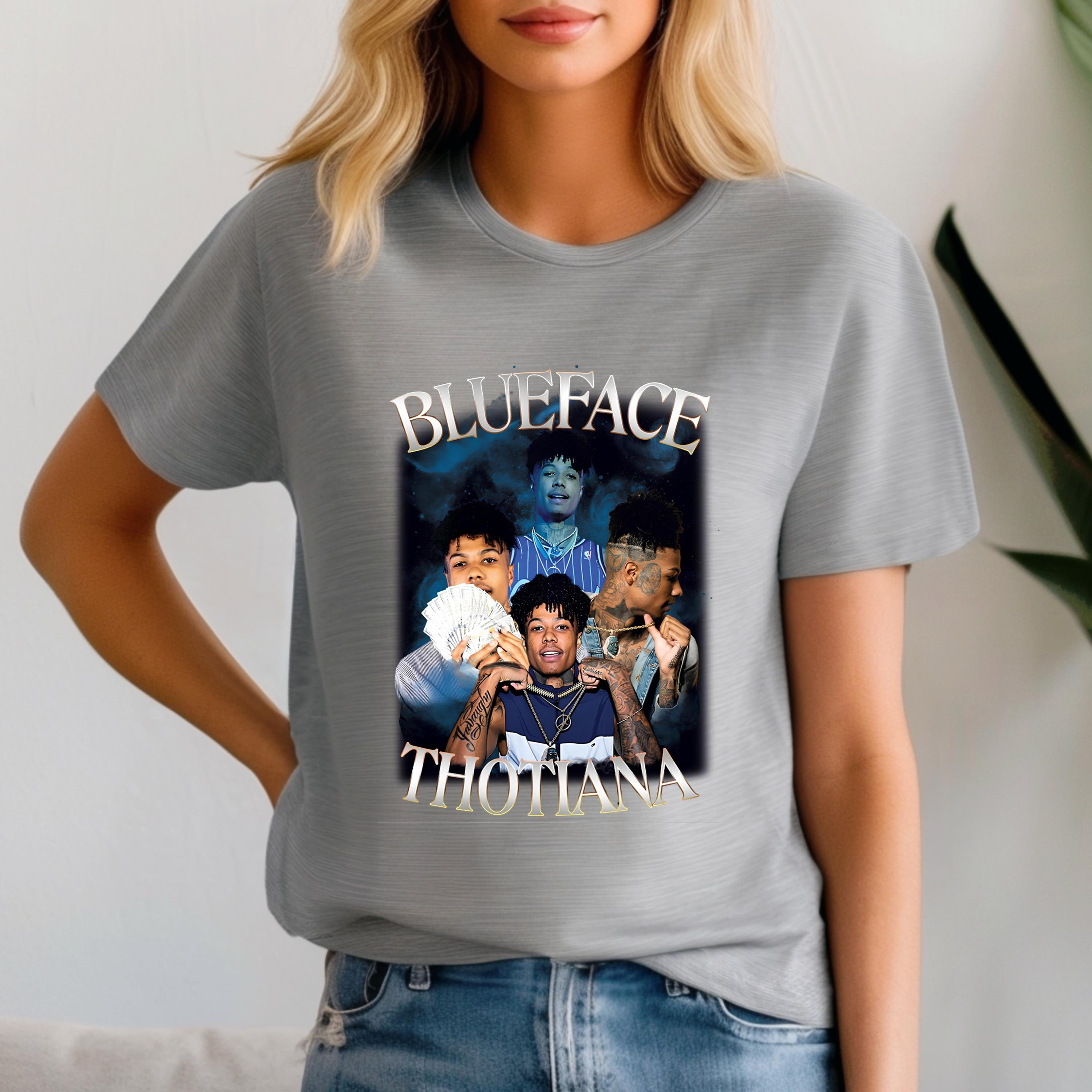 Blueface Thotiana T-shirt Merch Rapper, T-Shirt Beautiful - Walmart.com