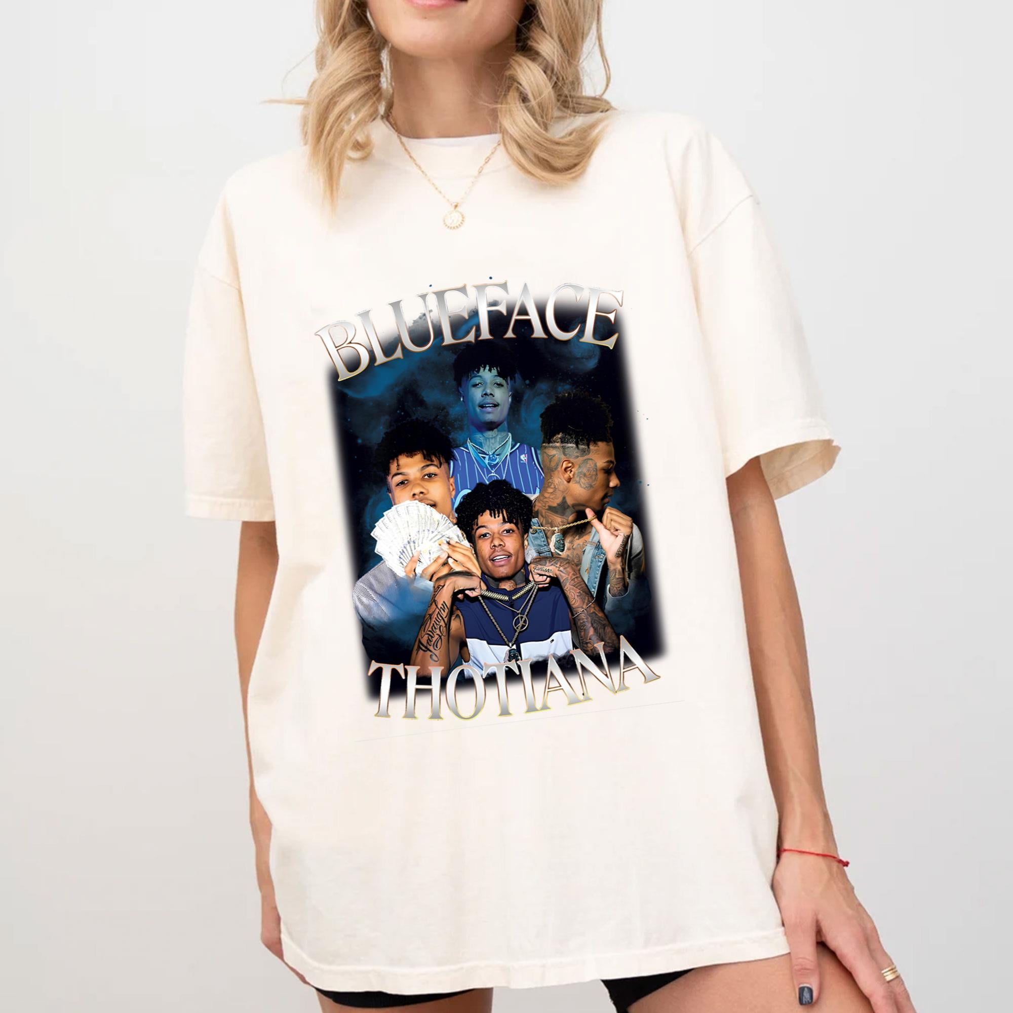 Blueface Thotiana T-shirt Merch Rapper - Walmart.com