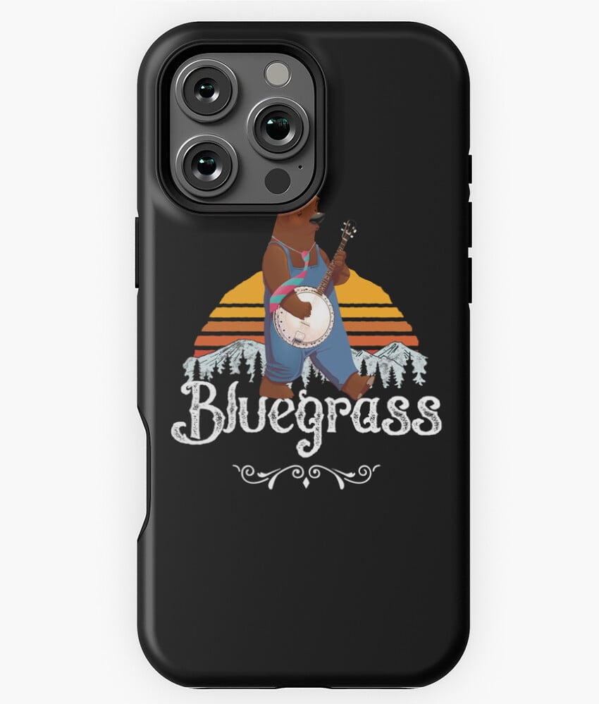 Bluegrass 5-String Banjo Gift Music Phone Case for iPhone 16 15 14 13 ...