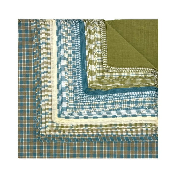 JCS Bluegrass Homespun 44pc 10" Precut Quilt Squares Cotton Fabric Cake ...