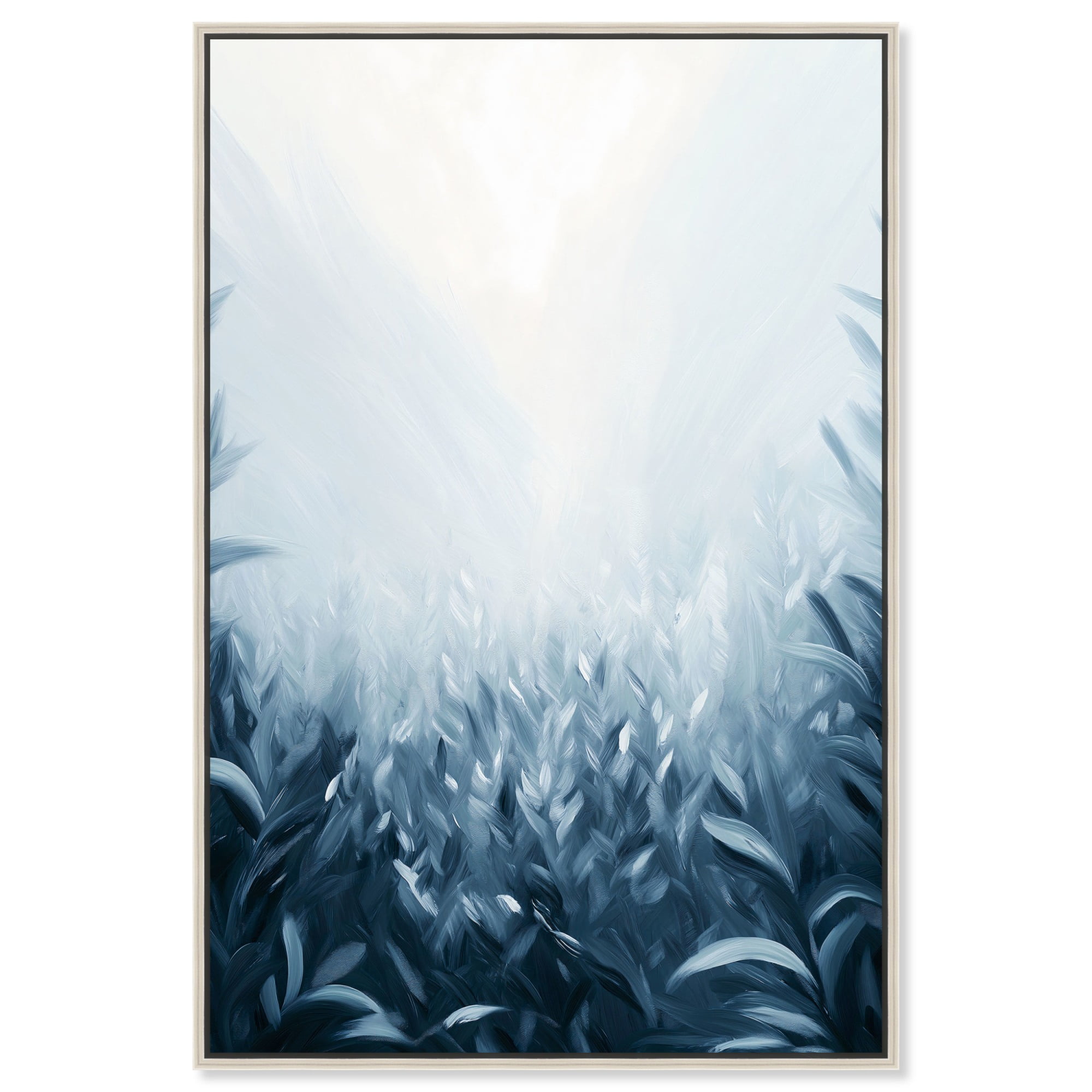 Bluegrass Horizon Canvas Elegant Wall Art by Art Remedy, Silver Frame ...