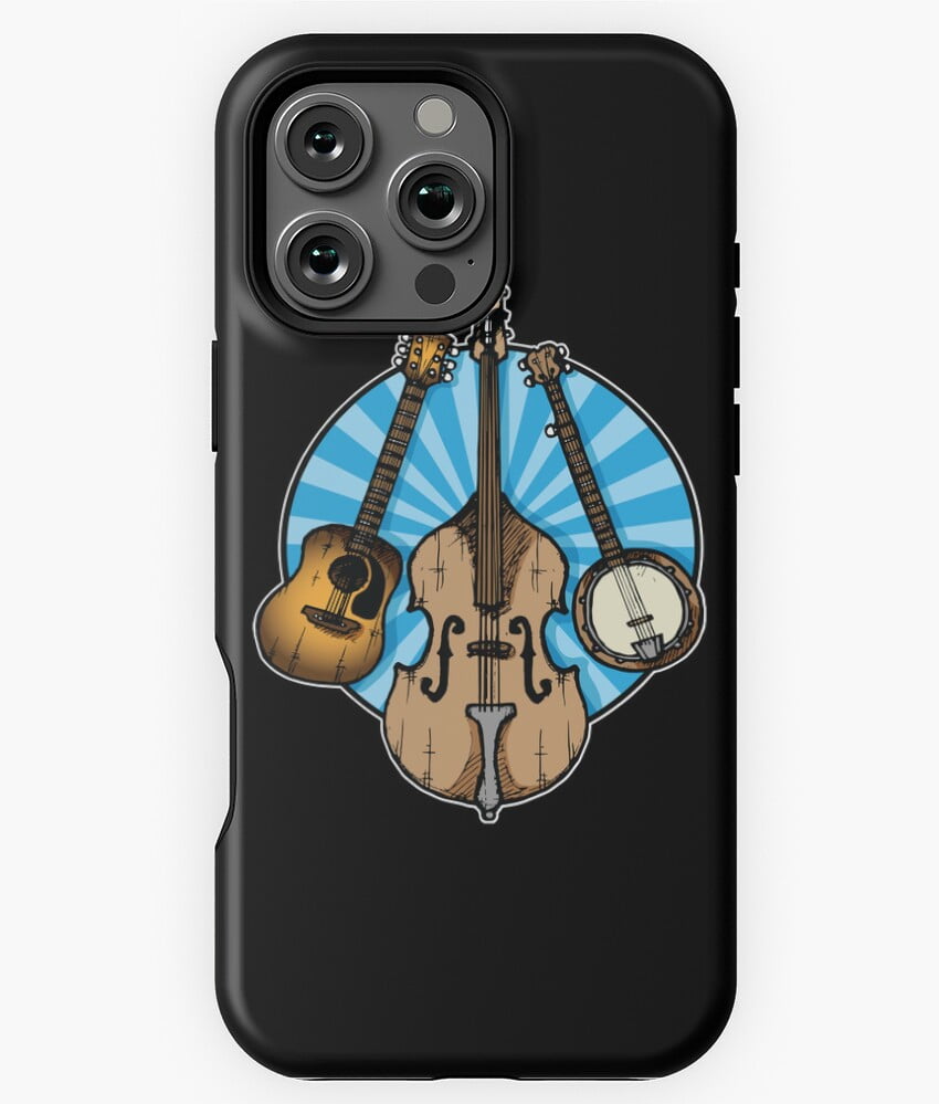 Bluegrass and Folk Instruments Phone Case for iPhone 16 15 14 13 12 11 ...