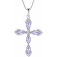 Blueheavenjewels 3.00 Carat Marquise Cut Alexandrite Womens Cross ...