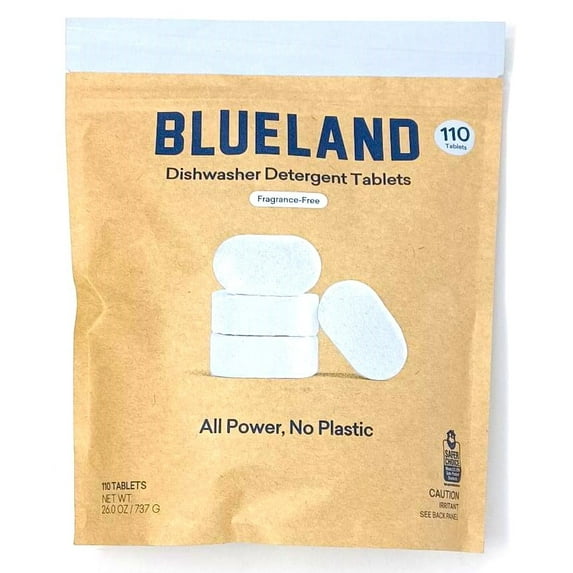 Blueland Dishwasher Detergent Tablets, Enzyme-Powered, 110 Count ...
