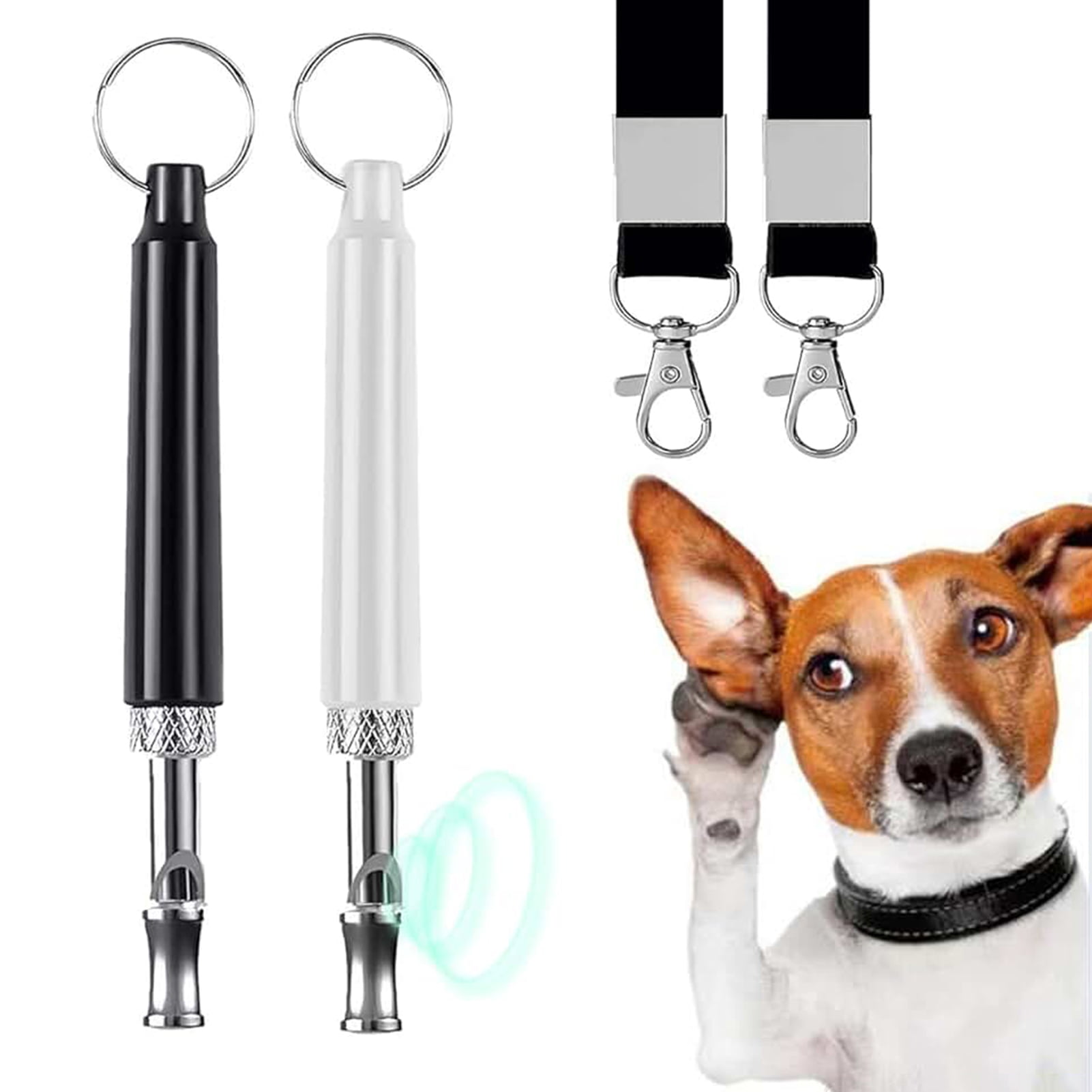 Bullpaw 1Pc/2Pcs Dog Whistle Adjustable Ultrasonic Silent Dog Whistle ...