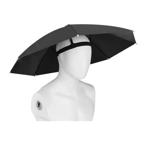 AQRS 69CM UV Protection Umbrella Hat Hands-Free Sun Blocking Umbrella ...