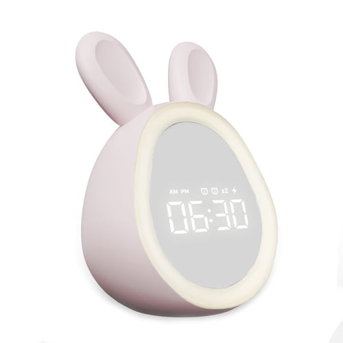 AQRS Cartoon Rabbit Alarm Clock Volume Brightness Adjustable ...