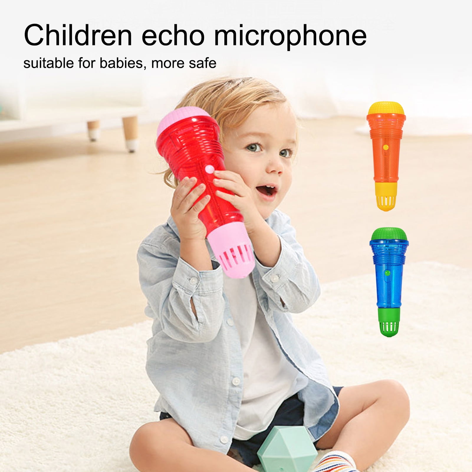Bluelans Children's Microphone Safe No Battery Required Physical Echo ...