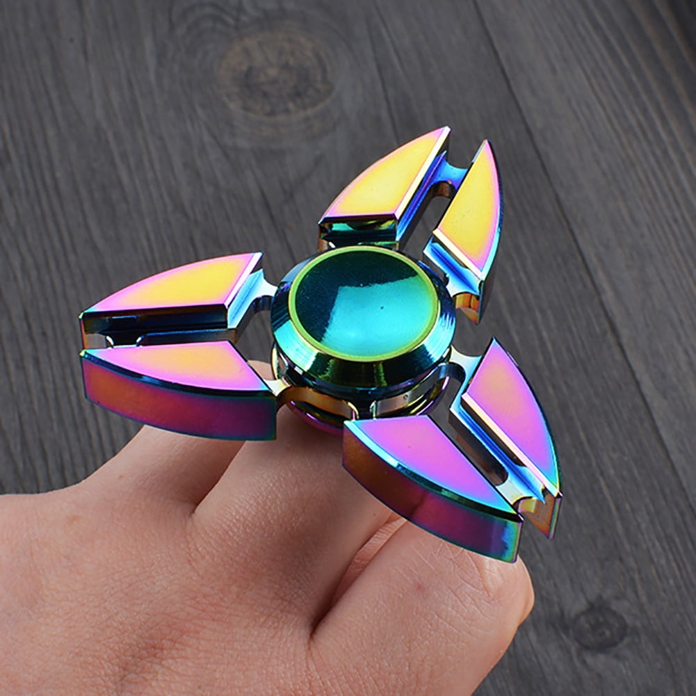 Bluelans EDC Fidget Hand Spinner Alloy Finger Desk Toy Focus ADHD ...