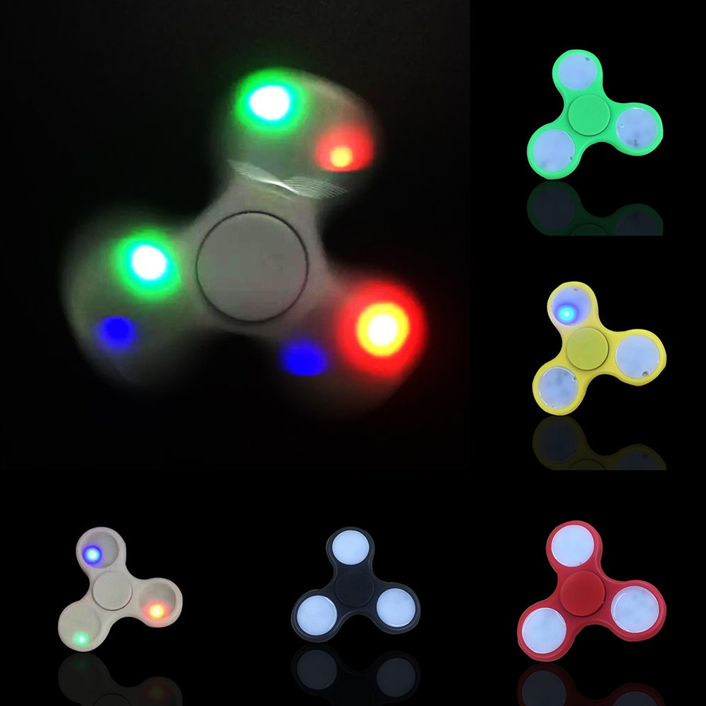 Bluelans Luminous Glow In The Dark Fidget Toy EDC Hand Finger Spinner ...