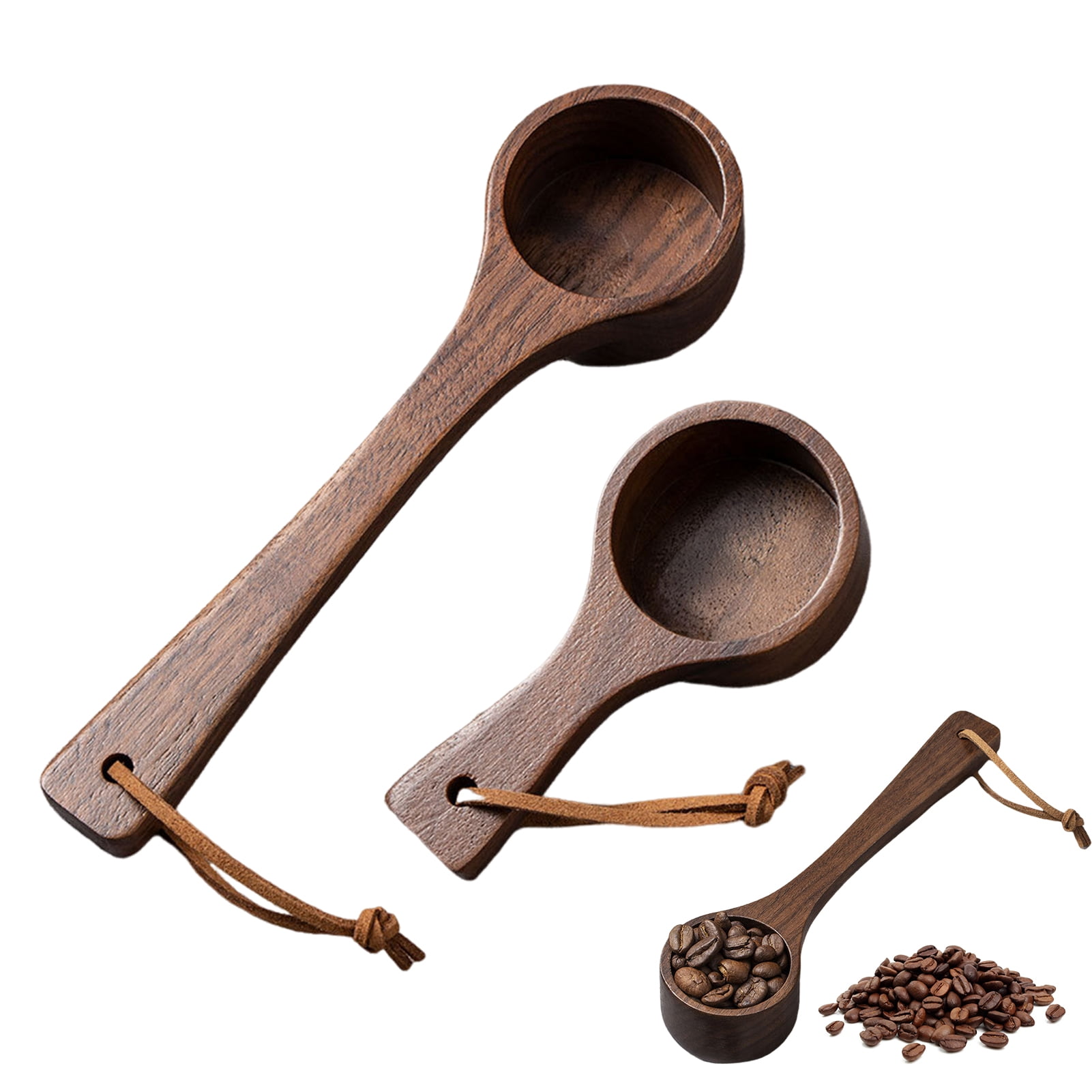 Bluelans Wooden Coffee Spoon Tablespoon Scoop for Measuring Coffee Tea ...