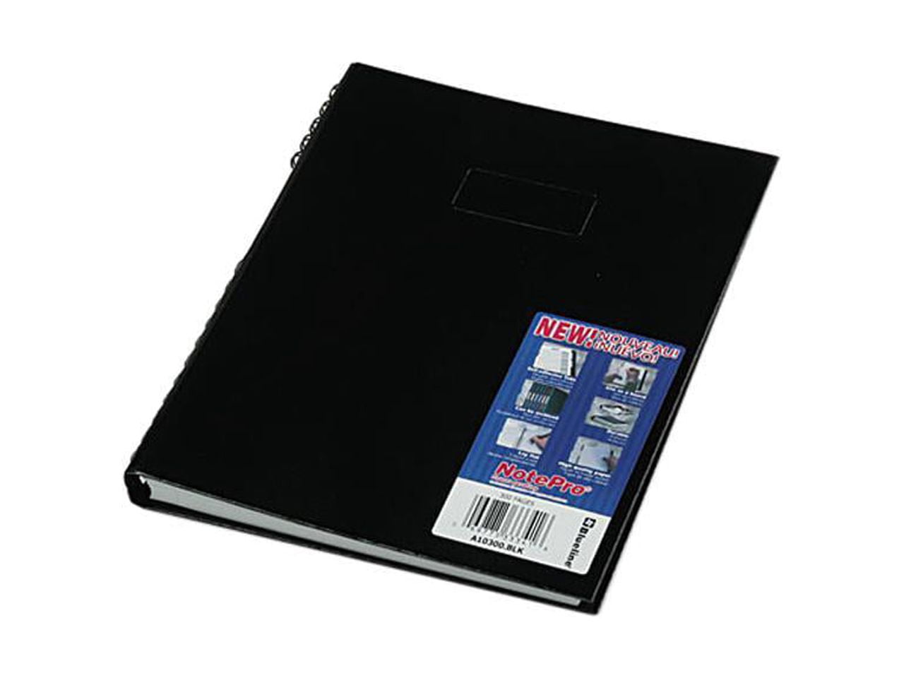 Blueline A10300BLK Note Pro Business Notebook, College Rule, Letter ...