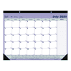 Blueline Passion Monthly Deskpad Calendar, Chipboard Back, Floral ...
