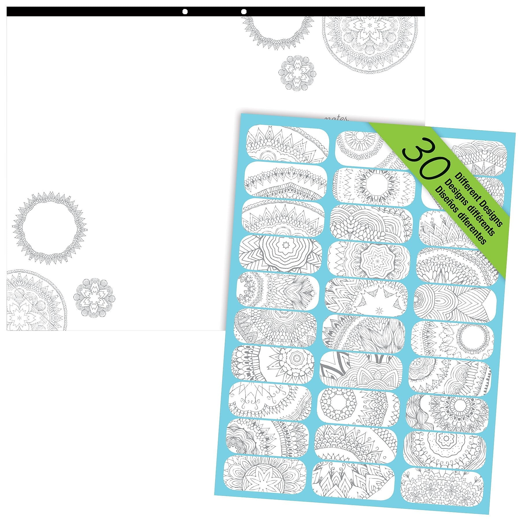 Blueline DoodlePlan Notes Coloring Desk Pad A2917314P - Walmart.com