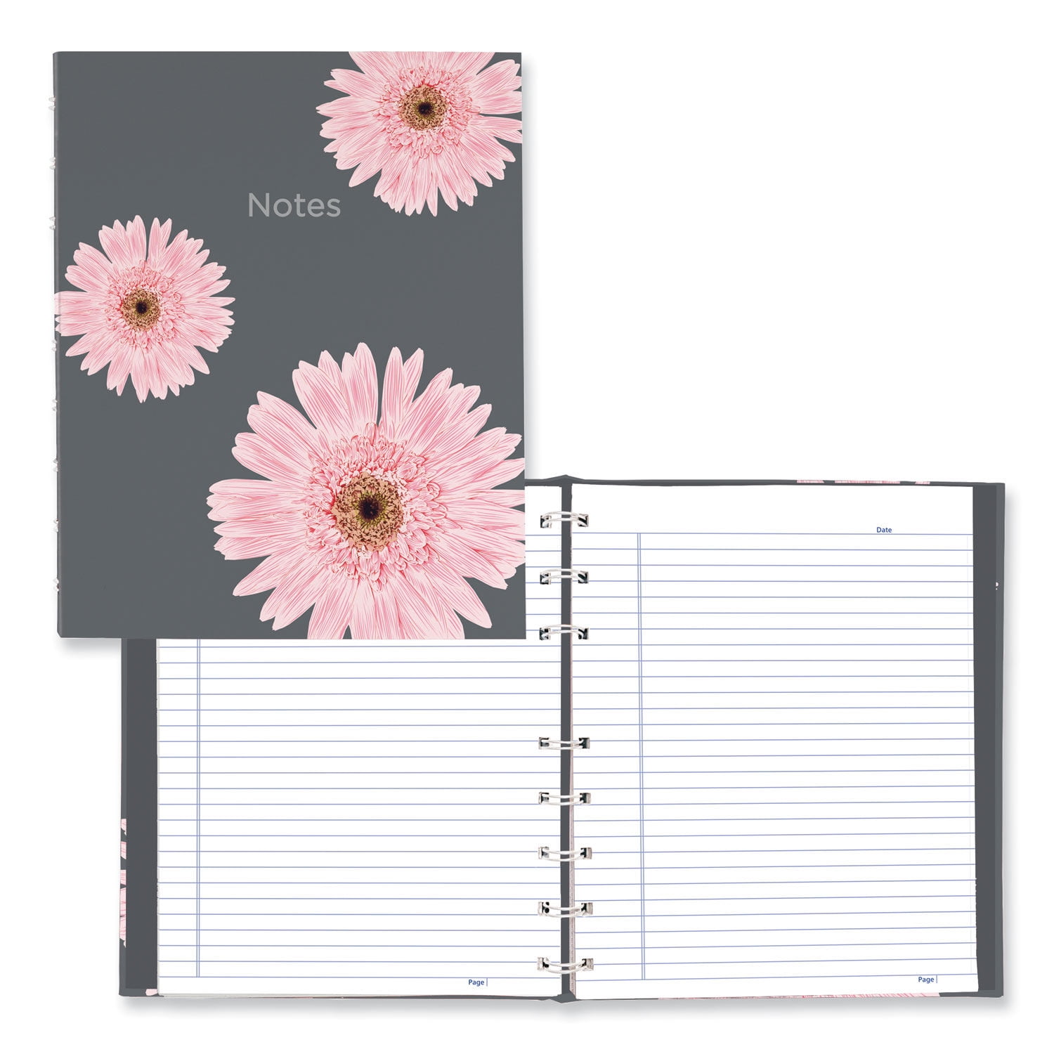 Blueline NotePro Notebook 1 Subject, Medium/College Rule, Pick Daisy ...