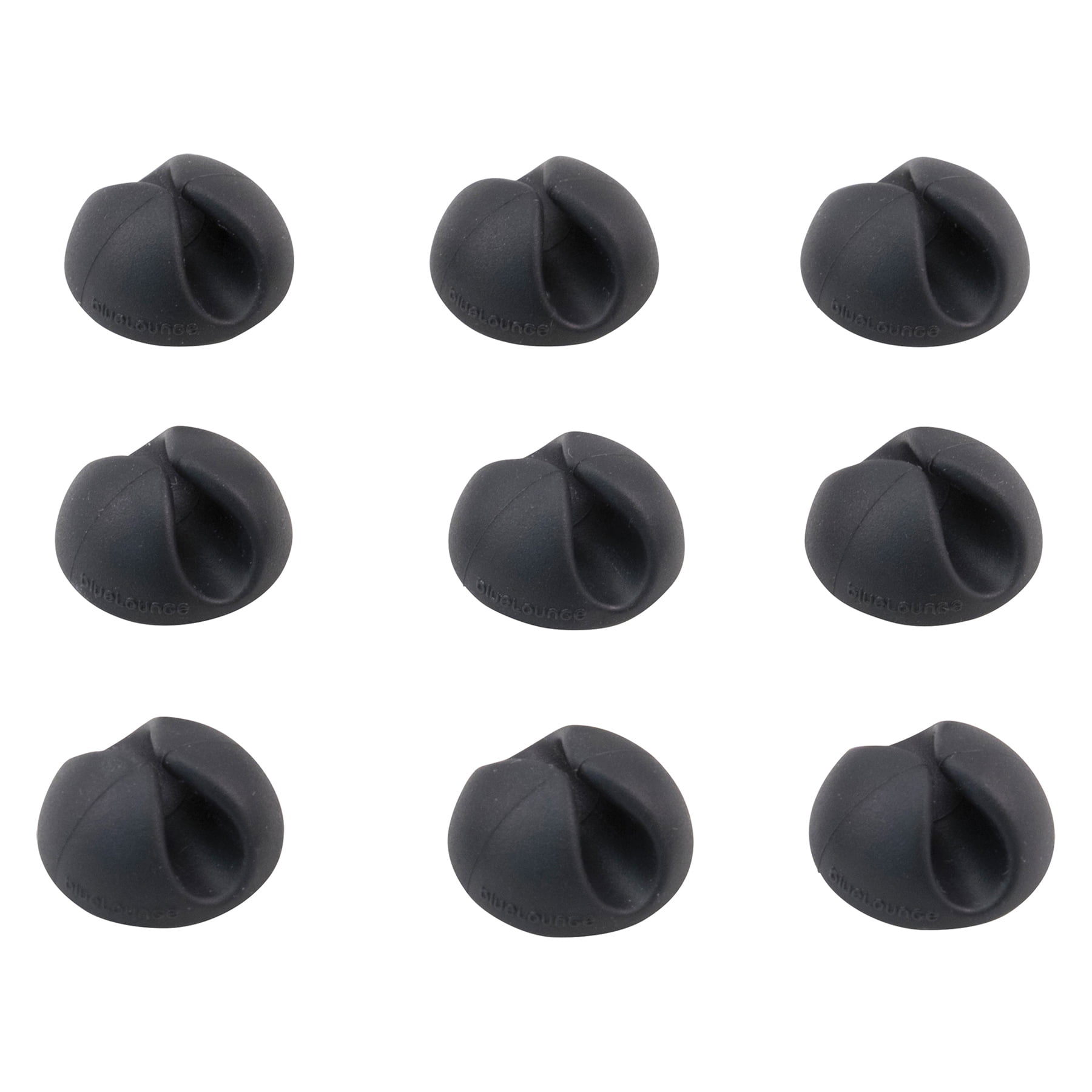 Bluelounge Cabledrop Minis Cord Management, Black, Pack of 9 - Walmart.com