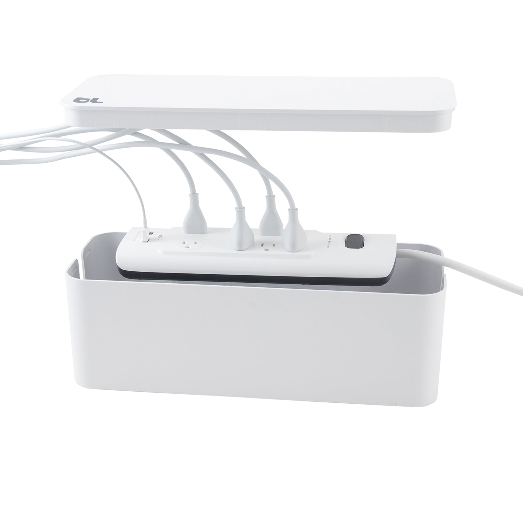 Bluelounge Cablebox Cord Management Box, White - Walmart.com