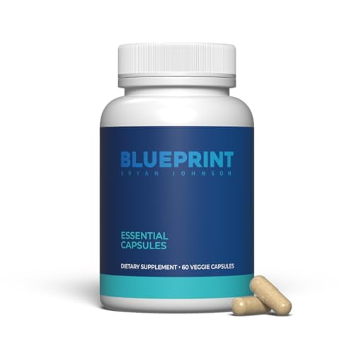 Blueprint Bryan Johnson Essential Capsules - Daily Multivitamin ...