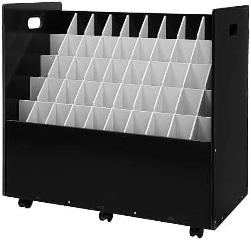 Blueprint Holder Storage Cabinet, PVC Mobile Roll File Cart with 6 ...