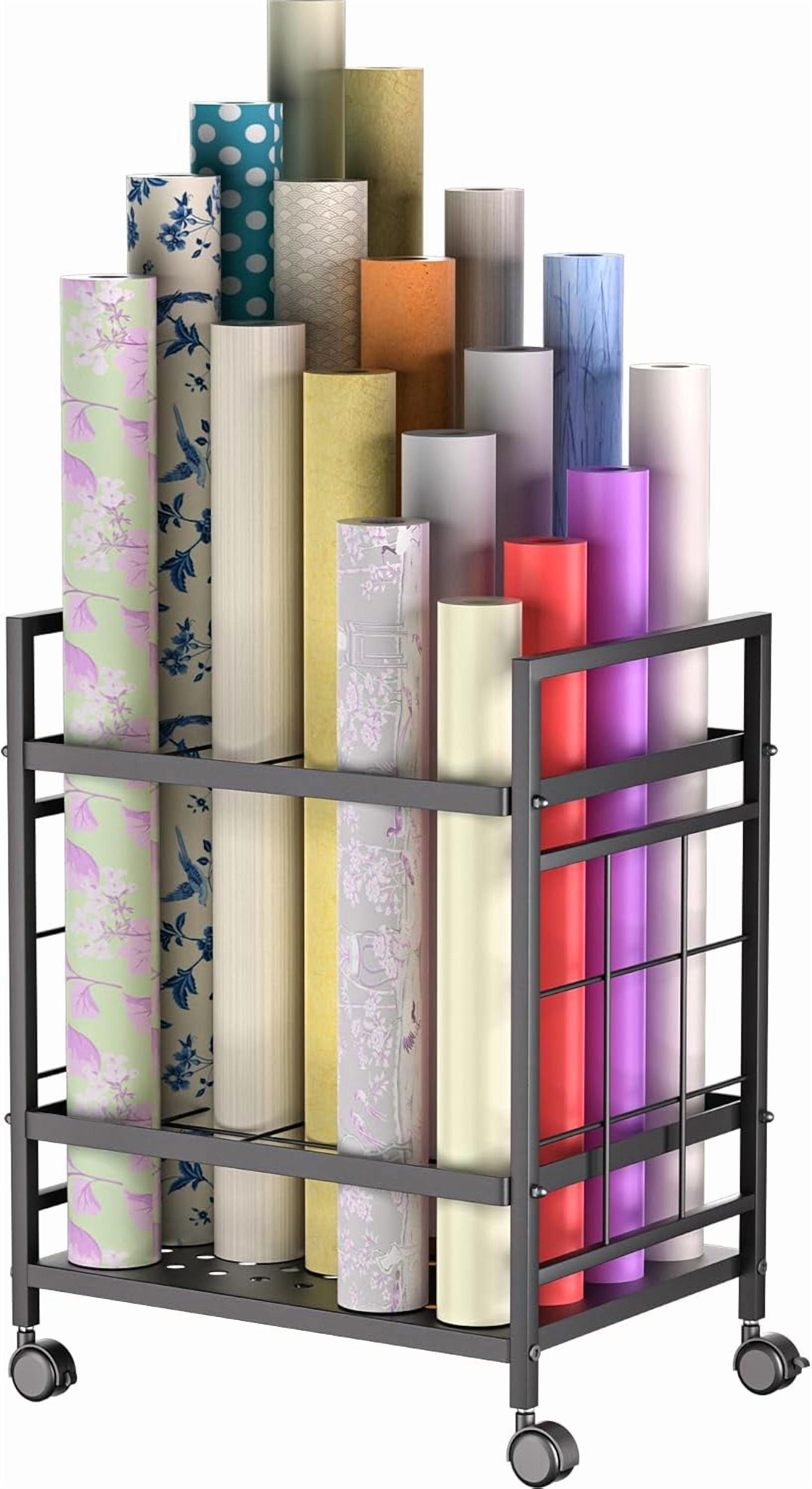 Blueprint Storage Rack, Blueprint Holder with Wheels, 20 Slots(3.2" x 3 ...