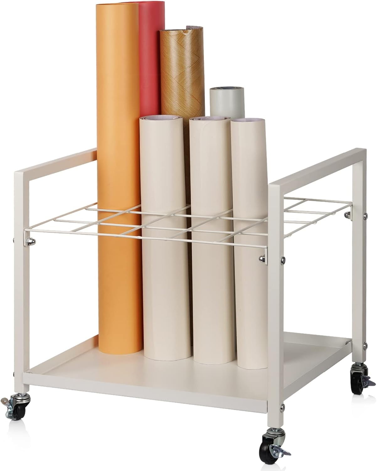 Blueprint Storage Rack with Wheels - Metal Blueprint Holder Cart, 20 ...