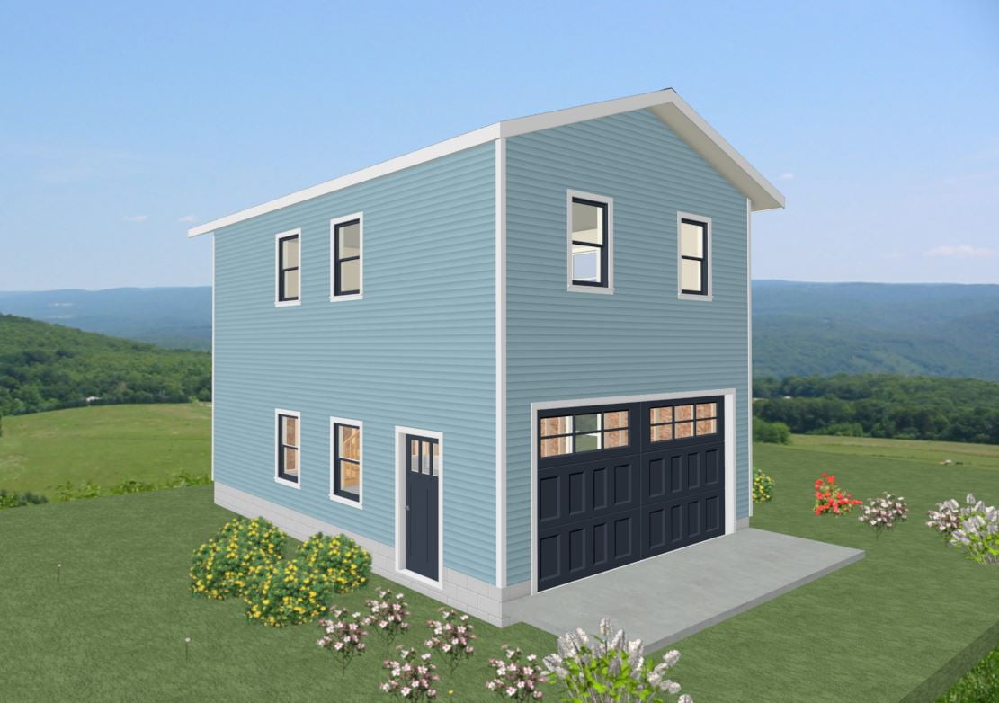 Simple 2 Car Garage Plans