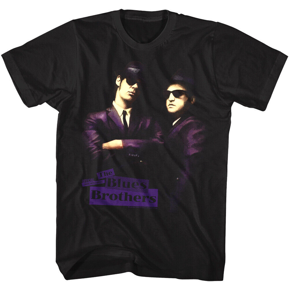 Blues Brothers Fade to Black Men's T Shirt Jake Elwood Bros Faded ...