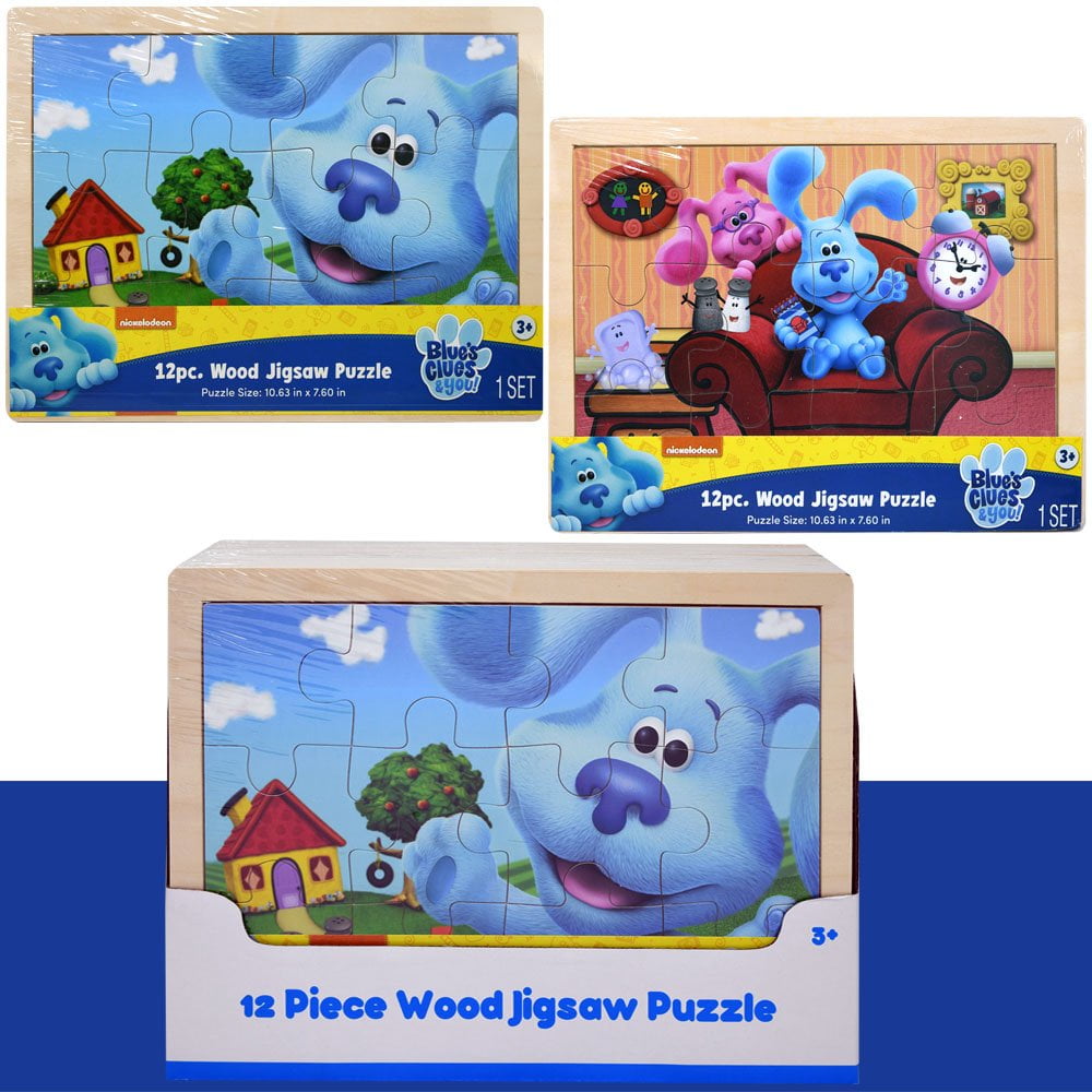 Blues Clues 12pc Wood Jigsaw Puzzle Asst in PDQ- 2 PCS - Walmart.com