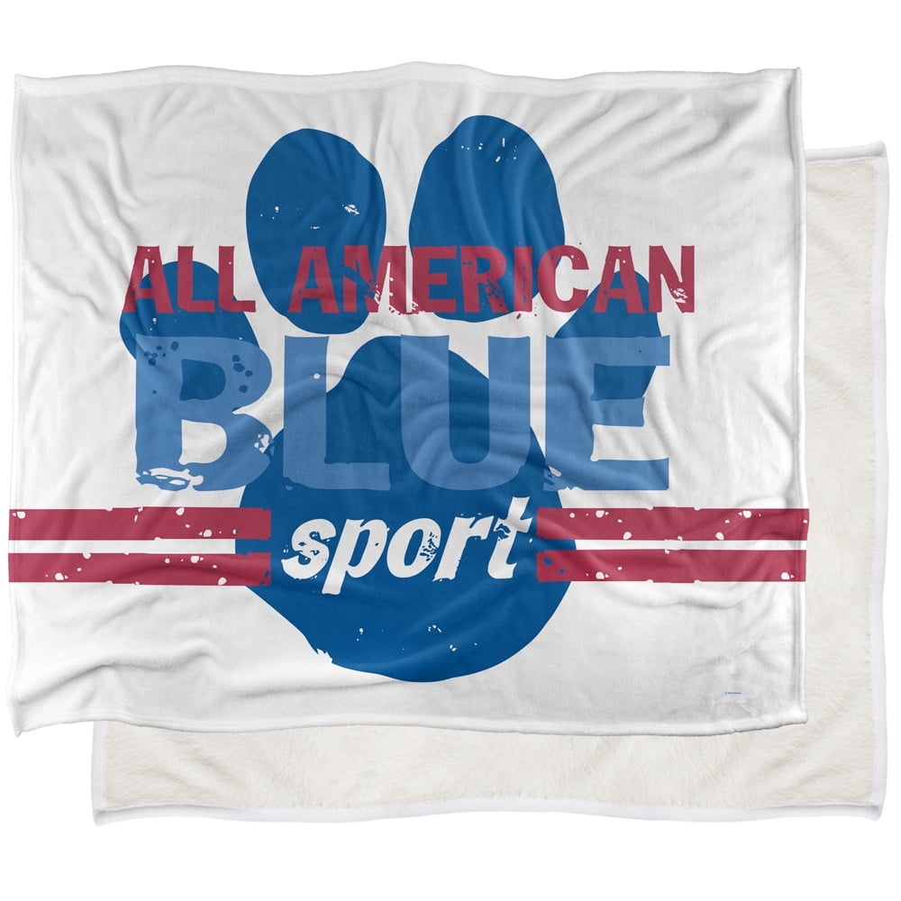 Blues Clues Blanket, 50"x60" All American Blue Sport Silky Touch Sherpa ...
