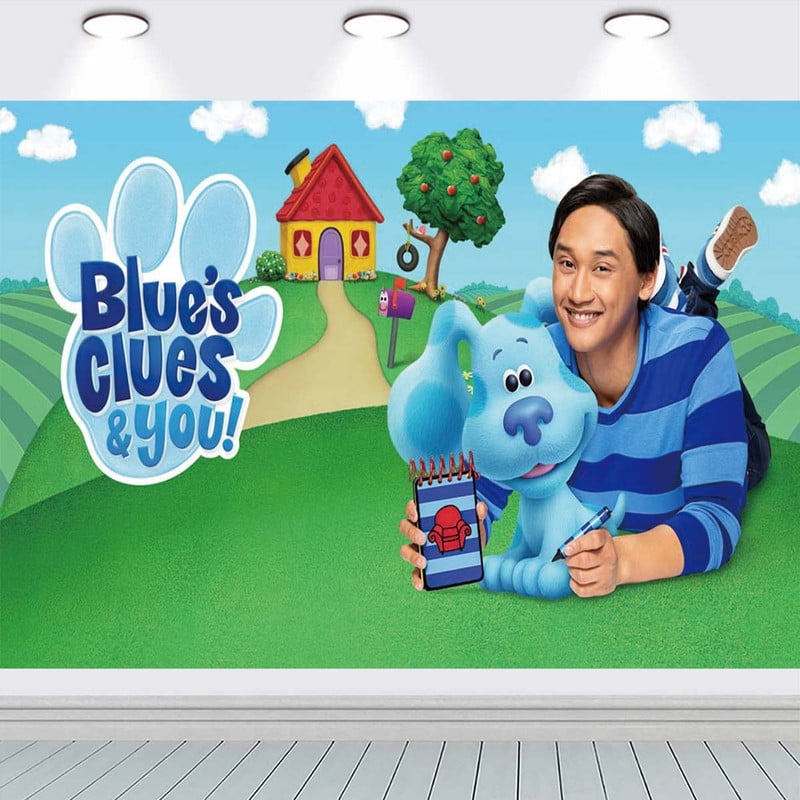 Blues Clues DXR Backdrop Banner Party Supplies Poster Movie Theme Background for Photography ...