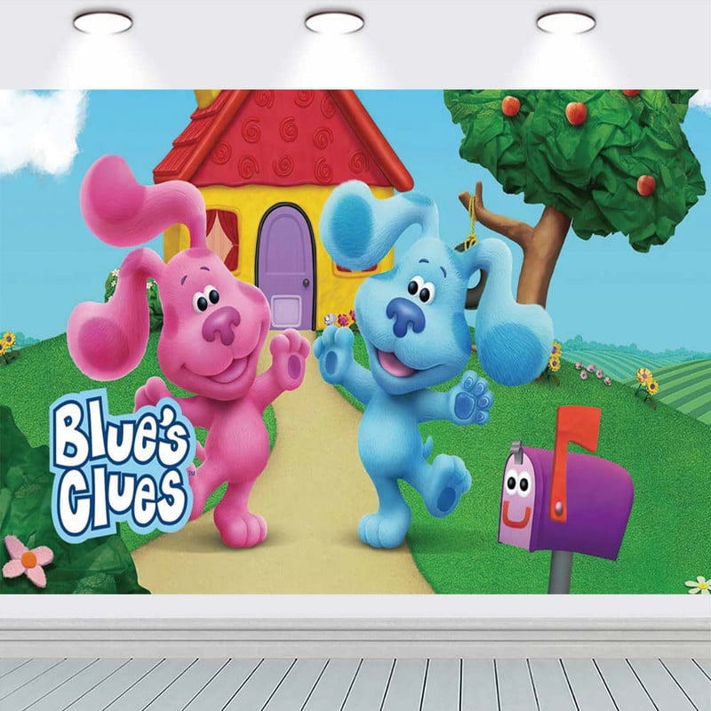 Blues Clues DXR Backdrop Banner Party Supplies Poster Movie Theme Background for Photography ...