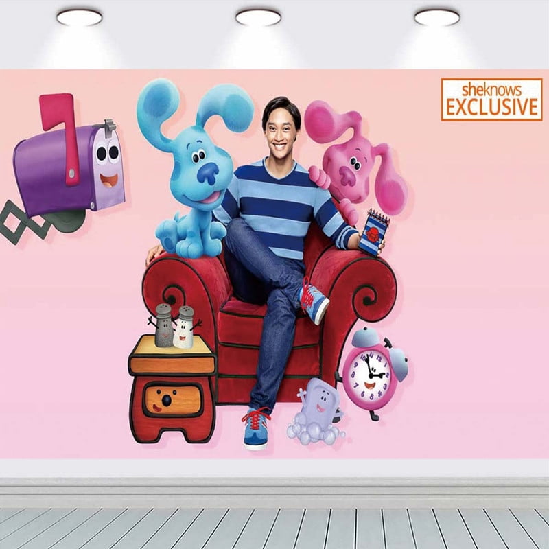 Blues Clues DXR Backdrop Banner Party Supplies Poster Movie Theme Background for Photography ...